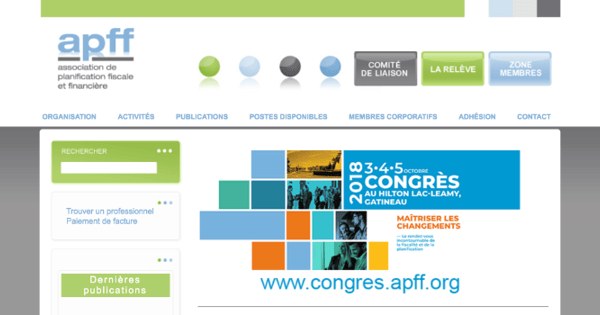 Site Web et application mobile au rendez-vous du Congrès annuel de l ...