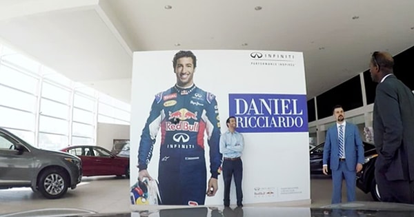 Une publicité d’Infiniti met en vedette Daniel Ricciardo comme «Employé ...