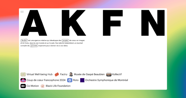 Akufen ose la couleur avec son nouveau site web | Grenier aux nouvelles