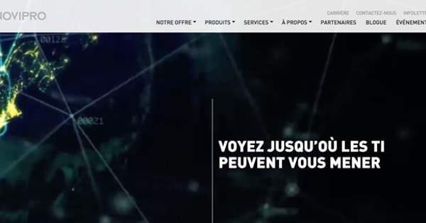 NOVIPRO revoit son site Web | Grenier aux nouvelles