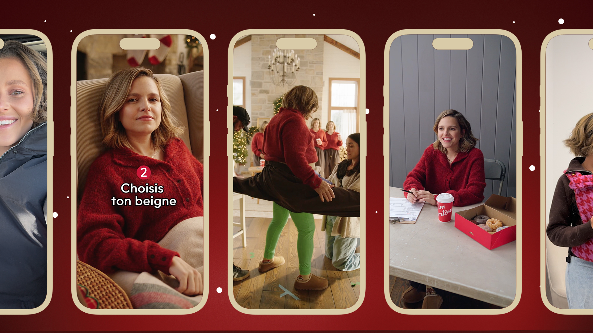 Tim, Sarah-Jeanne Labrosse et ses cinq sosies vous souhaitent une année ...