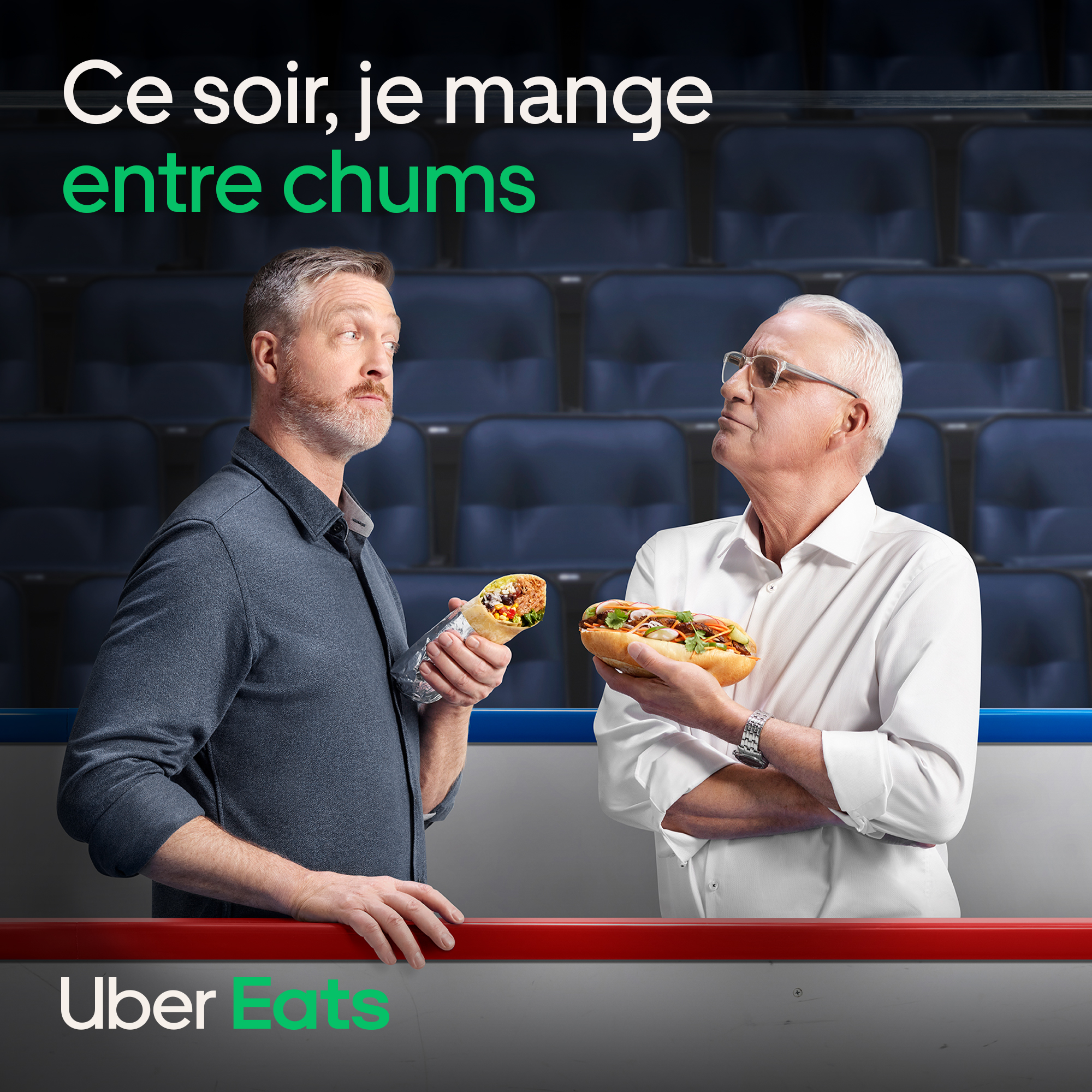 Patrick Roy et Mario Tremblay se réconcilient dans une pub d'Uber Eats ...